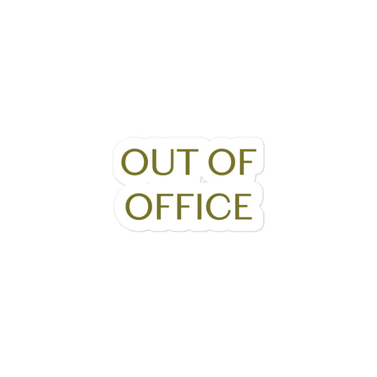 Out Of Office Sticker – Fora Travel Merch Store